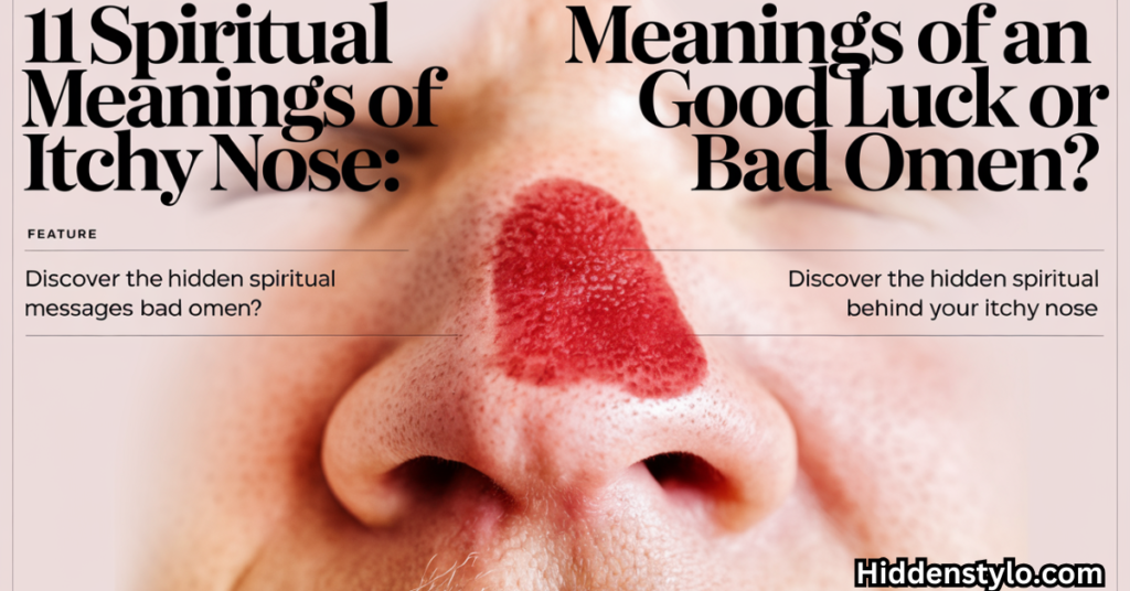 11 Spiritual Meanings of an Itchy Nose: Good Luck or Bad Omen? - Hidden ...