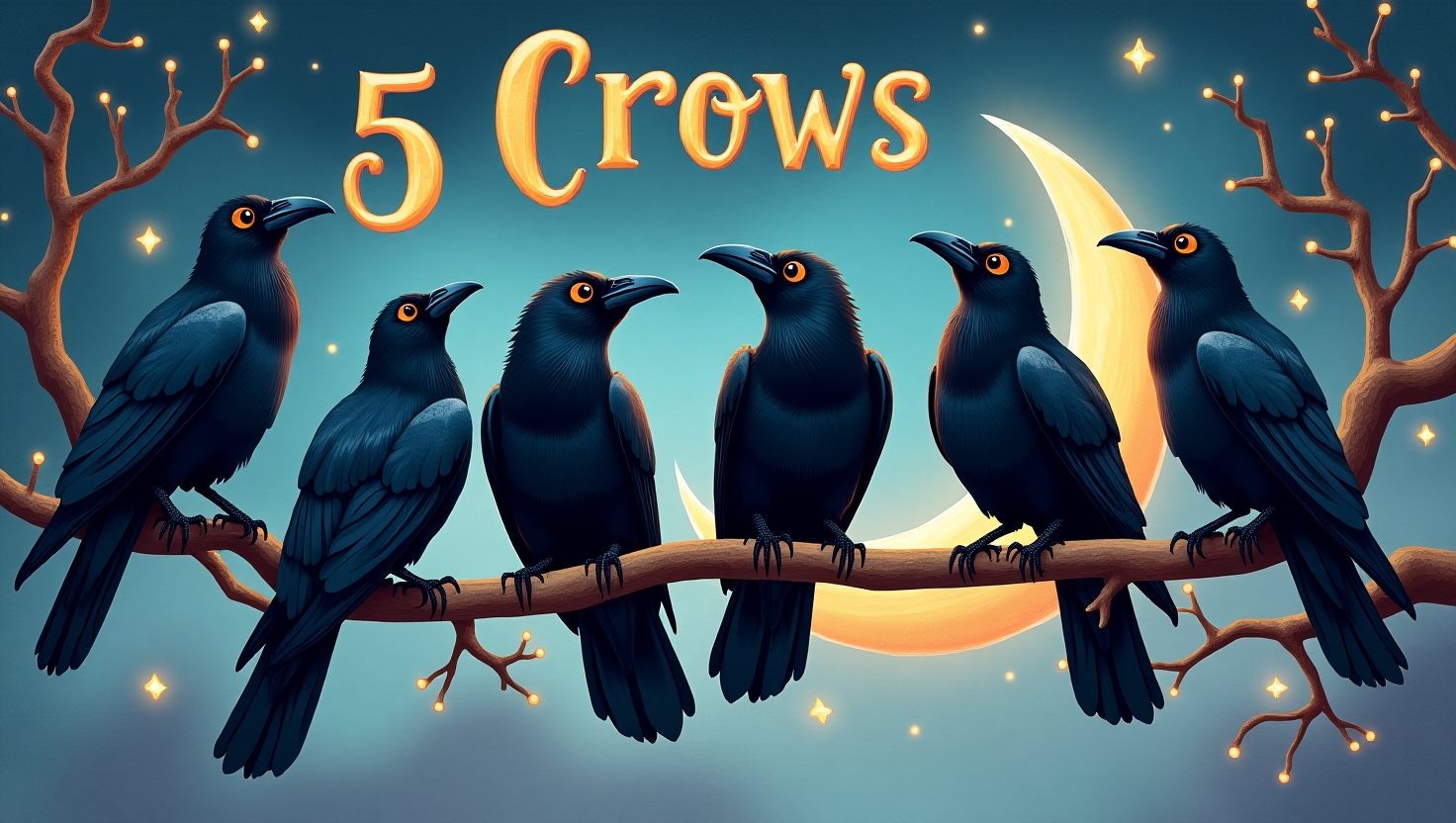 5 Crows Spiritual Meaning: 12 Mystical Messages of Nature - Hidden Stylo